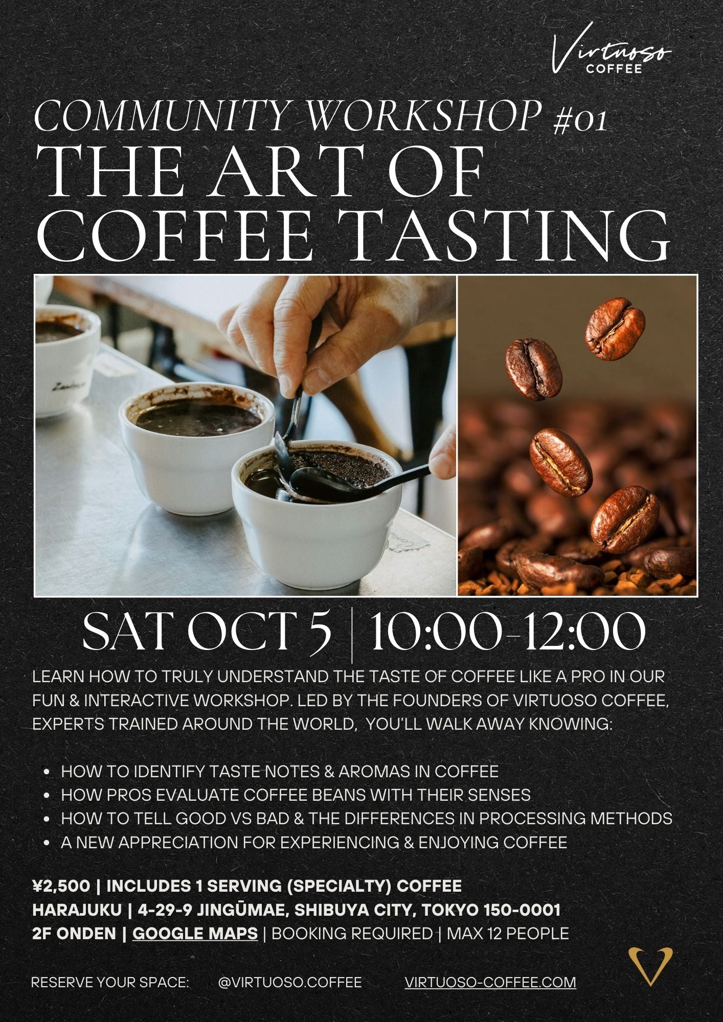 [Event] 10.5 Community Workshop - The Art of Coffee Tasting – Virtuoso ...